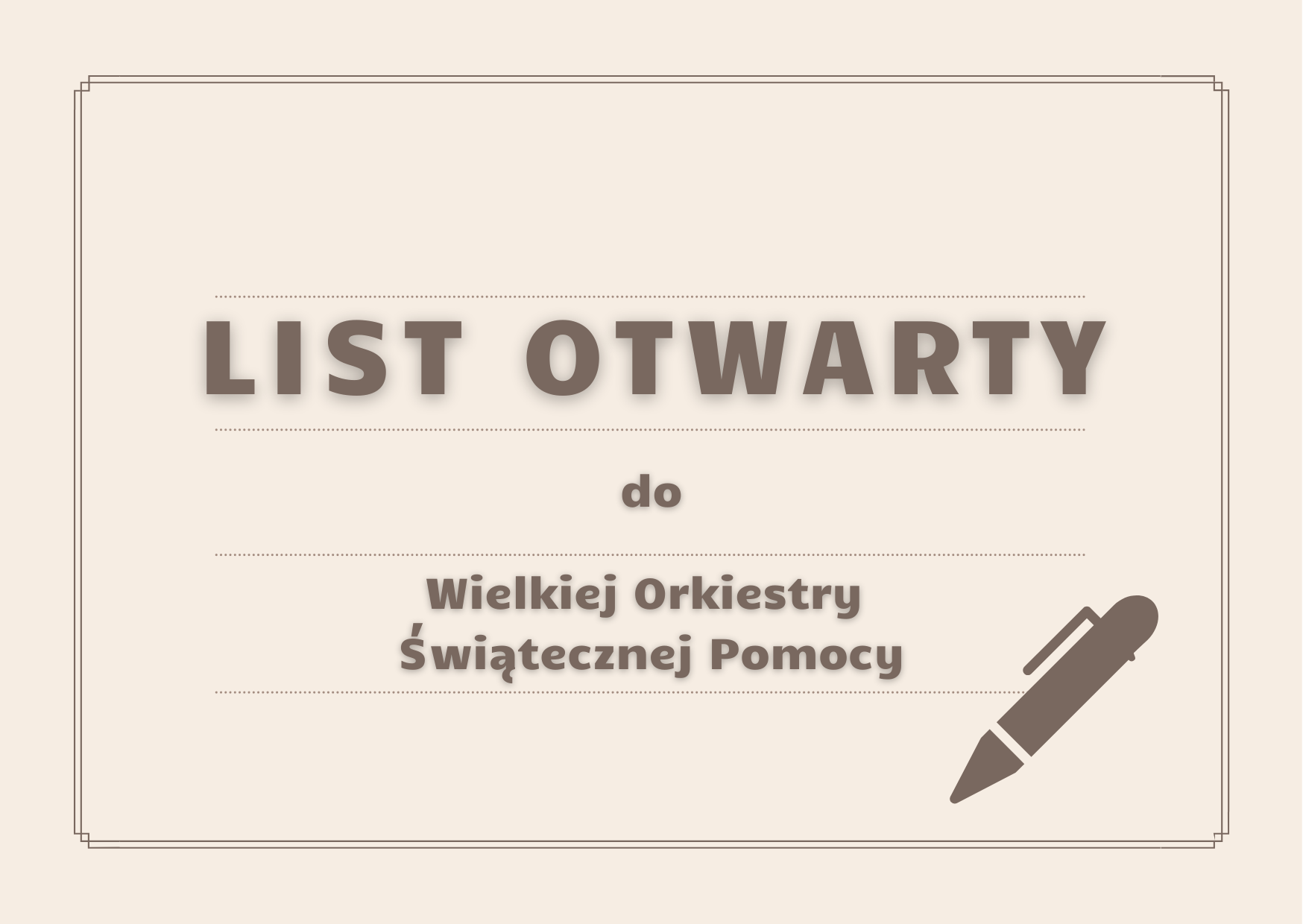 List otwarty ZG PZŁ do WOŚP w związku z usunięciem aukcji charytatywnej ...